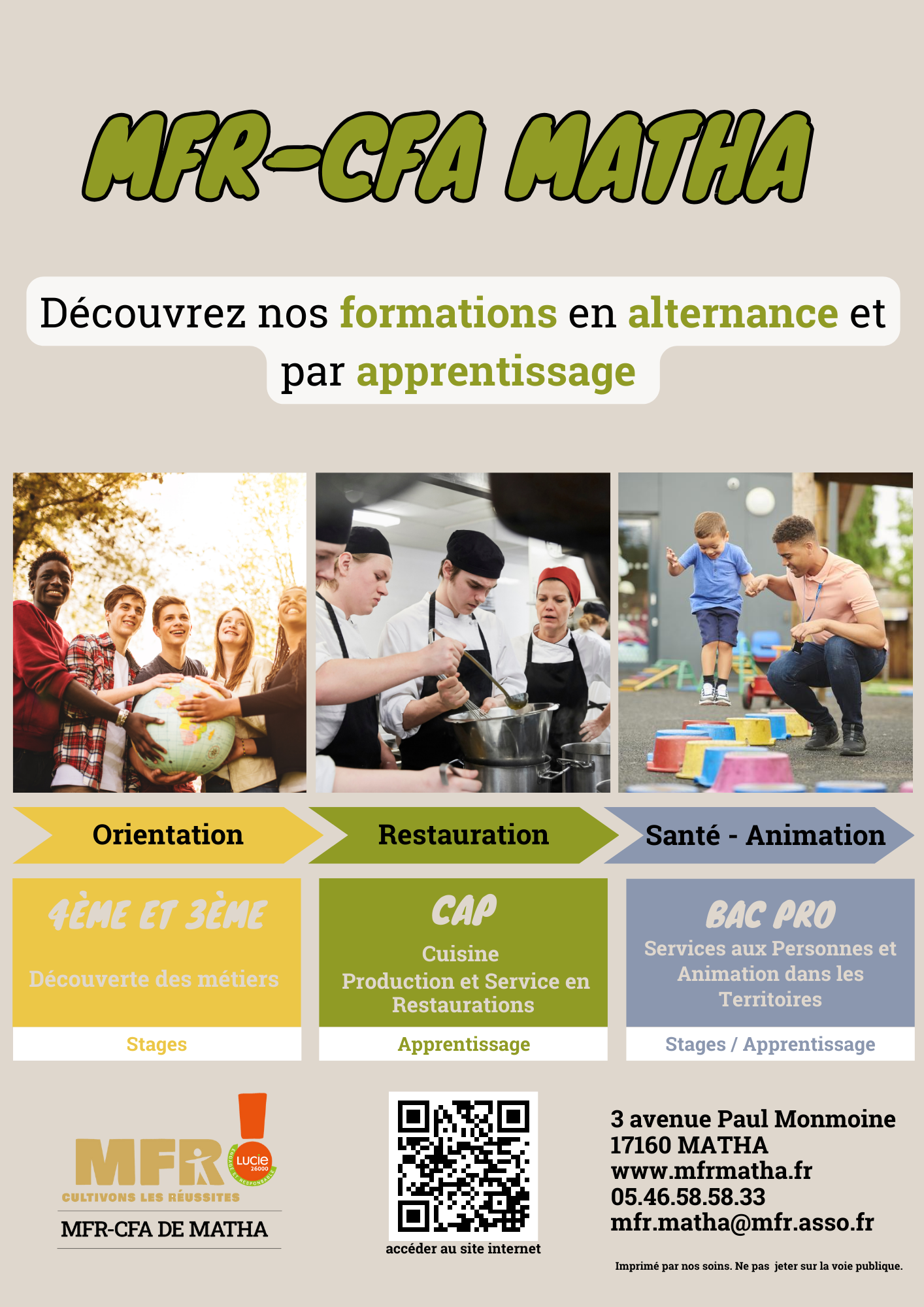 MFR-CFA MATHA formations par alternance et en apprentissage